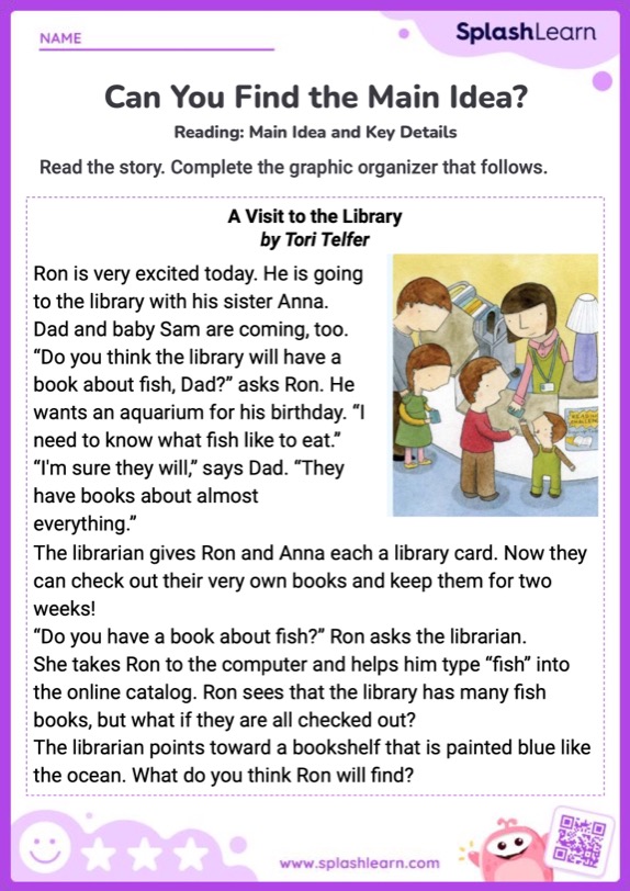 Can You Find The Main Idea ELA Worksheets SplashLearn Can You Find The Main Idea ELA Worksheets SplashLearn