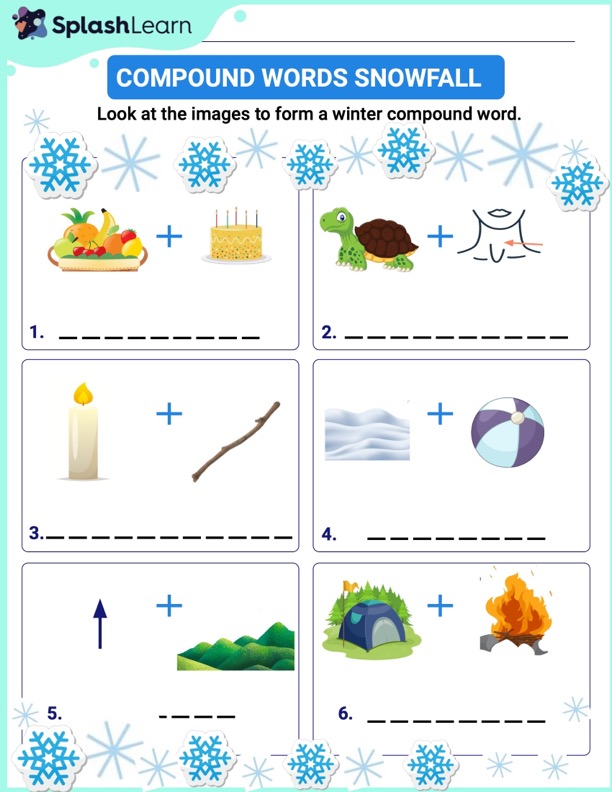 Complete The New Year Compound Words Printable Vocabulary Worksheet Complete The New Year Compound Words Printable Vocabulary Worksheet