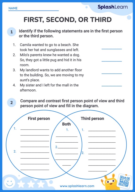 Point Of View Worksheets Free Printable SplashLearn Point Of View Worksheets Free Printable SplashLearn
