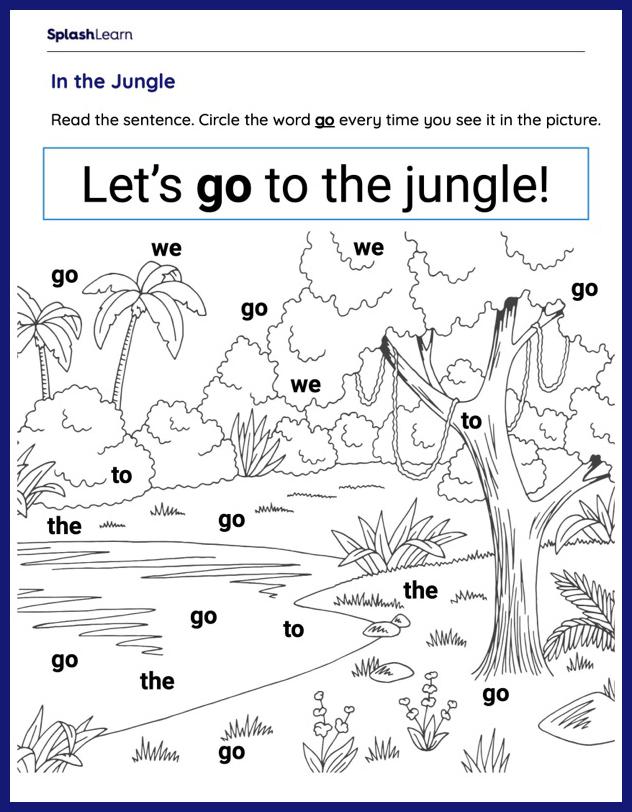 Find The Matching Sight Word Printable Reading Worksheet Find The Matching Sight Word Printable Reading Worksheet