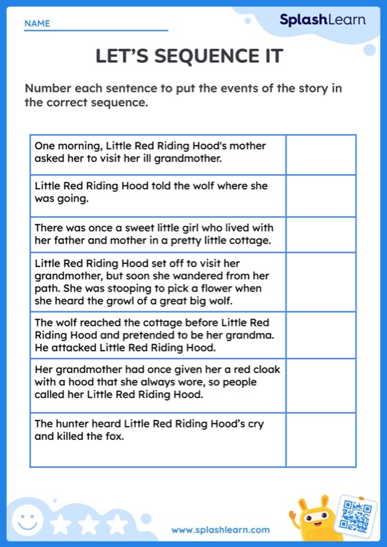 Let s Sequence It Worksheet Let s Sequence It Worksheet