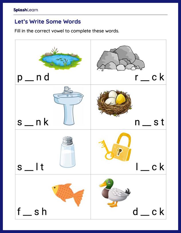 CVCC Words Worksheets For Kids Online SplashLearn CVCC Words Worksheets For Kids Online SplashLearn