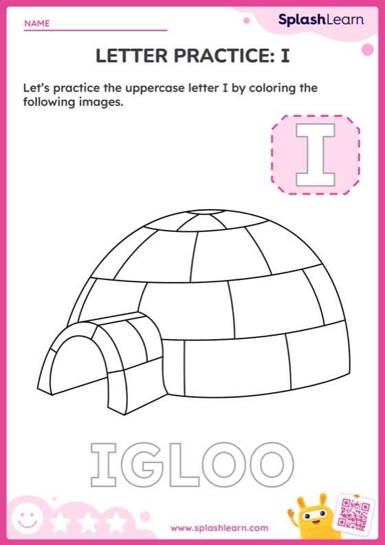 Letter Practice I Printable ELA Worksheet Letter Practice I Printable ELA Worksheet
