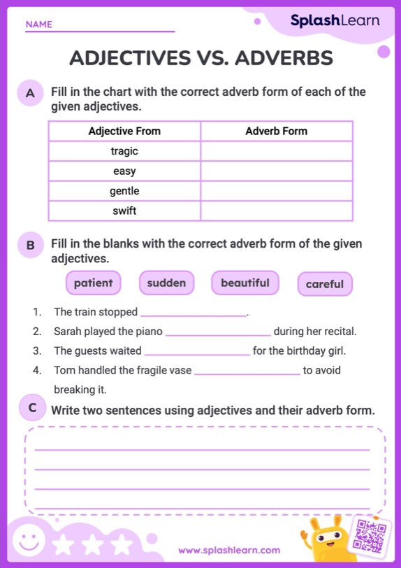Making Adverbs From Adjectives Printable ELA Worksheet Making Adverbs From Adjectives Printable ELA Worksheet