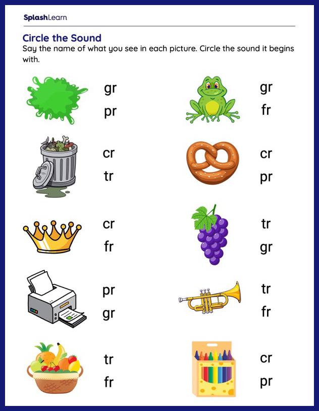 Beginning Blends Worksheets Worksheets For Kindergarten