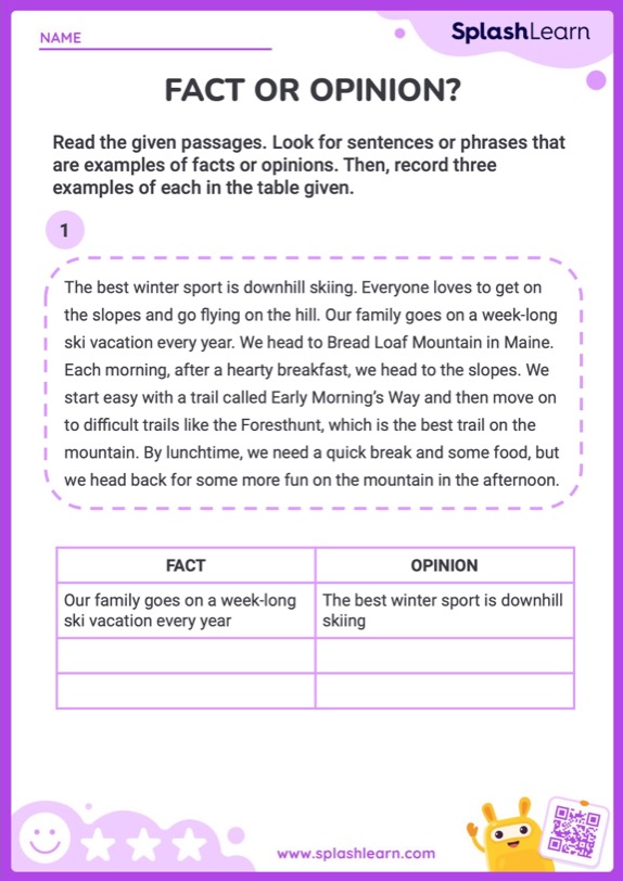Fact And Opinion Anchor Chart Fact And Opinion Reading 44 OFF