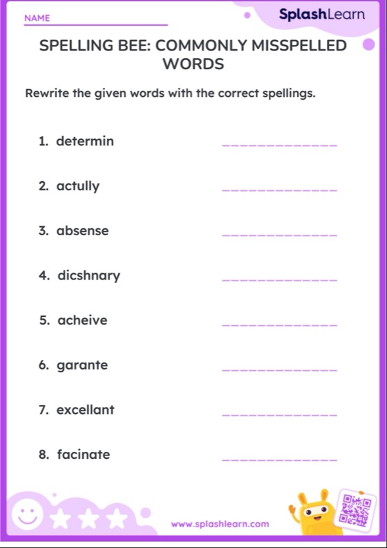 Spelling Worksheets Free Printable SplashLearn Spelling Worksheets Free Printable SplashLearn