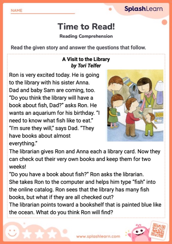 Time To Read ELA Worksheets SplashLearn