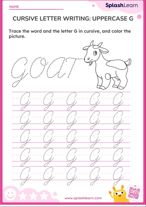 Cursive Uppercase G