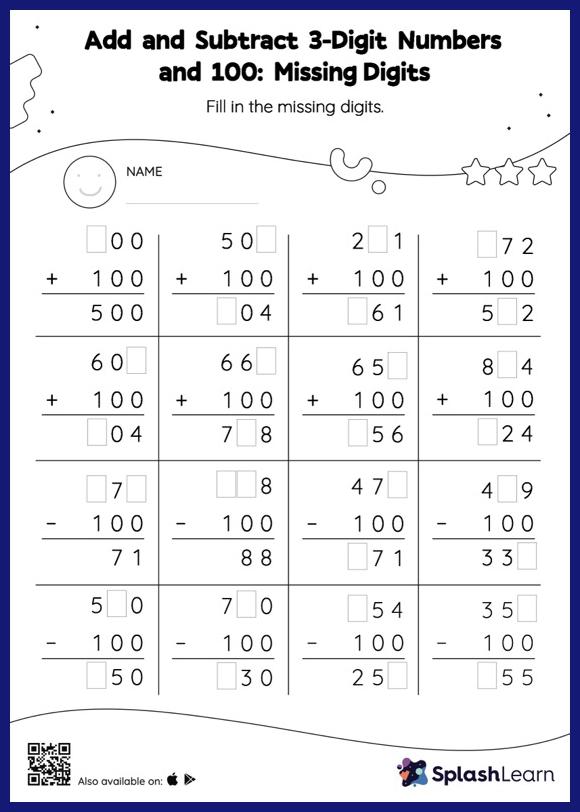Add Within 1000 Without Regrouping Worksheets For 2nd Graders Online 