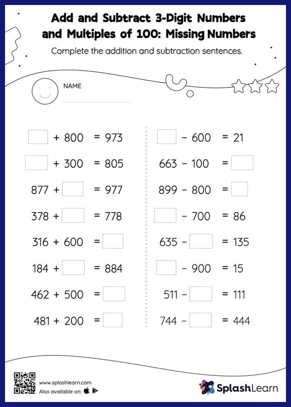 Addition Worksheets For 3rd Graders Online SplashLearn Page 2