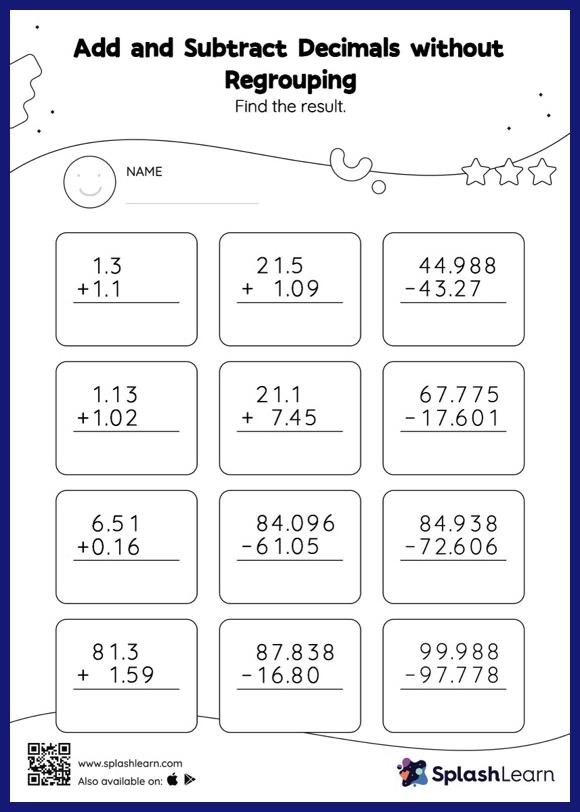 Decimals Worksheets For 5th Graders Online SplashLearn Page 18