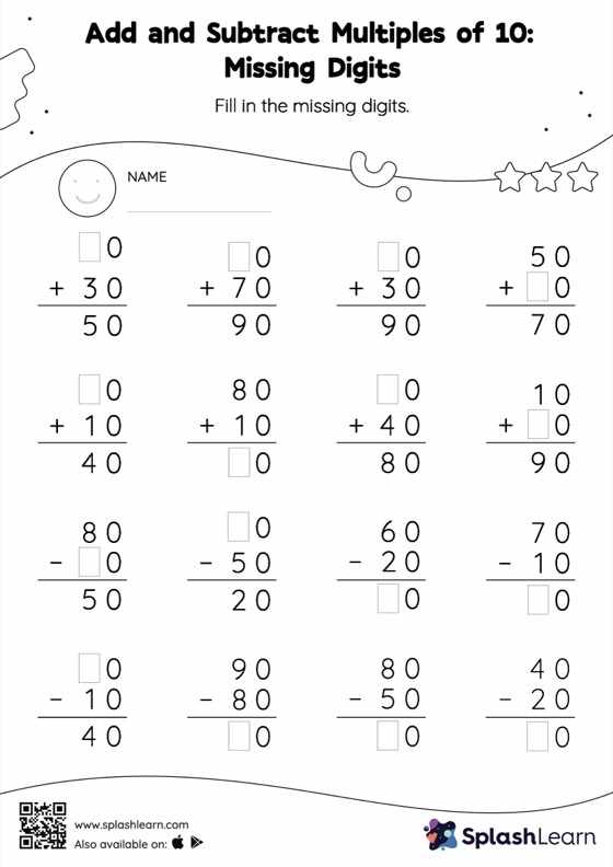 Games For Kids On Subtracting Multiples Of 10 Online SplashLearn
