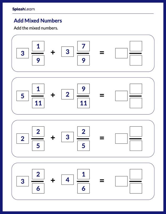 Fractions Worksheets For 3rd Graders Online SplashLearn