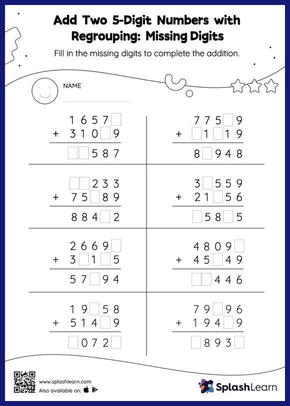 Addition 4 Digit Missing Numbers Differentiated Works Vrogue co
