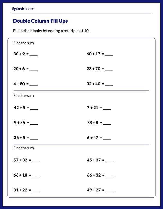 Addition Strategies Worksheets For 4th Graders Online SplashLearn Addition Strategies Worksheets For 4th Graders Online SplashLearn