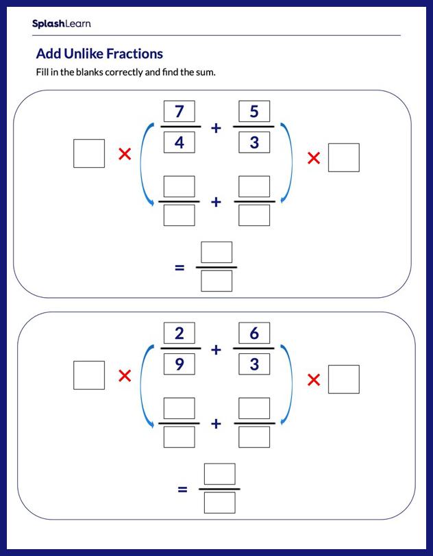 5th Graders Fractions Operations Educational Resources For Kids Online SplashLearn Page 2