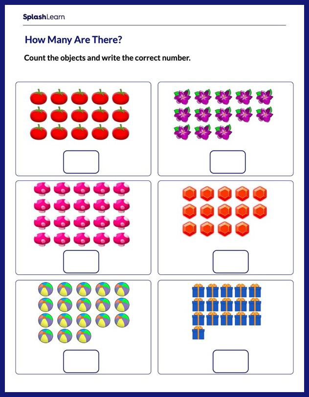 Number Sense Worksheets For Kindergarteners Online SplashLearn Page 3