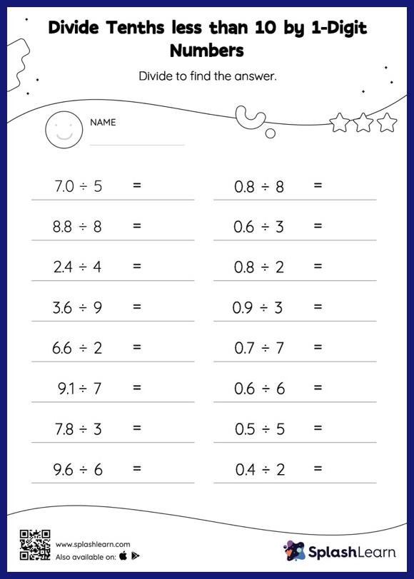 Divide Decimals Worksheets For 5th Graders Online SplashLearn Divide Decimals Worksheets For 5th Graders Online SplashLearn