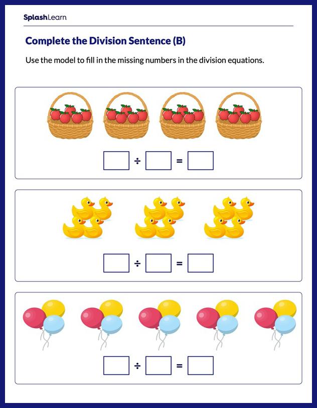Equal Groups Division K5 Learning Division By Equal Sharing Word 
