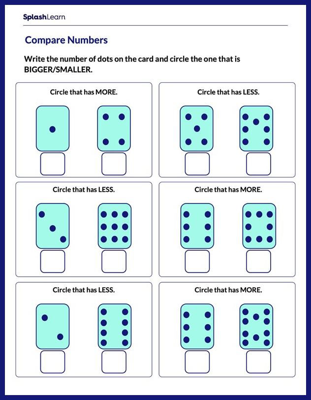 Identify Bigger Or Smaller Math Worksheets SplashLearn Identify Bigger Or Smaller Math Worksheets SplashLearn