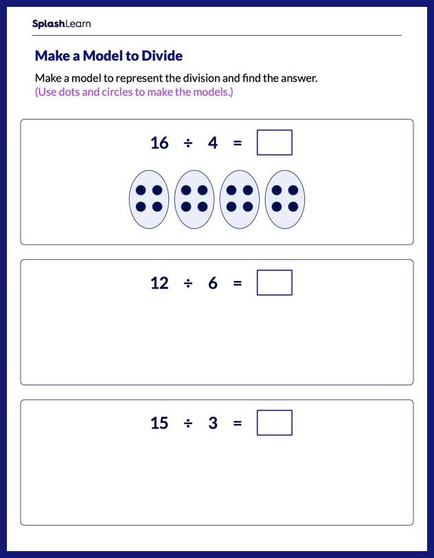 Division By Grouping Worksheets Divide Using Equal Groups Spring Division By Grouping Worksheets Divide Using Equal Groups Spring