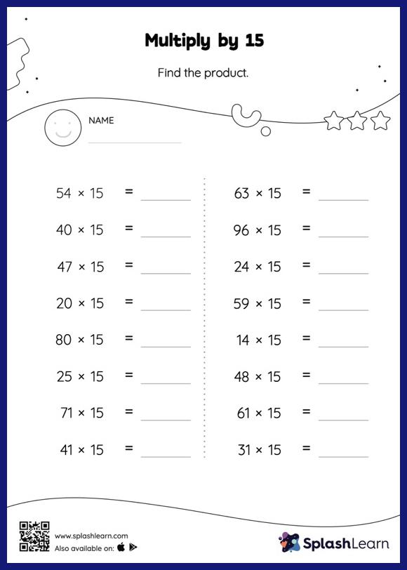 Multiply Two 2 Digit Numbers Horizontal Multiplication Math 
