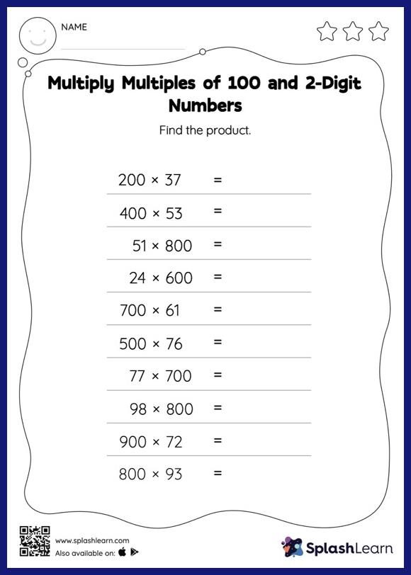 Multiplying 1 To 12 By 6 100 ions A Grade 3 Multiplication 