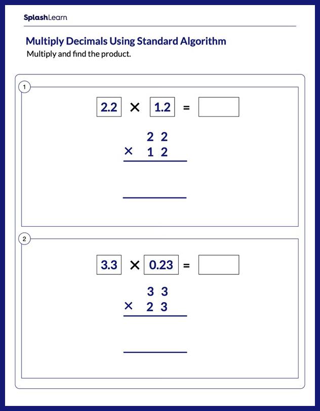 Grade 6 Multiplication Of Decimals Worksheets Free Printable K5 