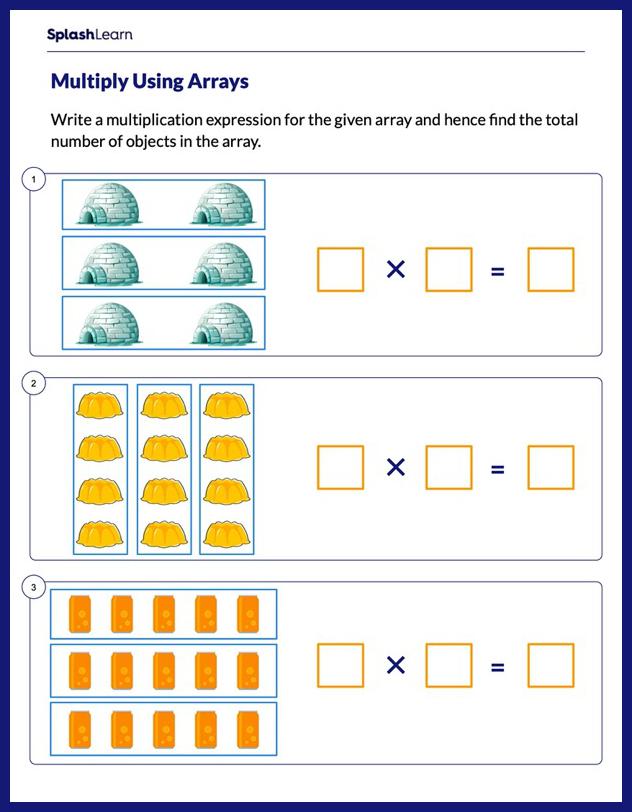 Multiplication With Arrays Worksheets K5 Learning Introduction To Multiplication With Arrays Worksheets K5 Learning Introduction To