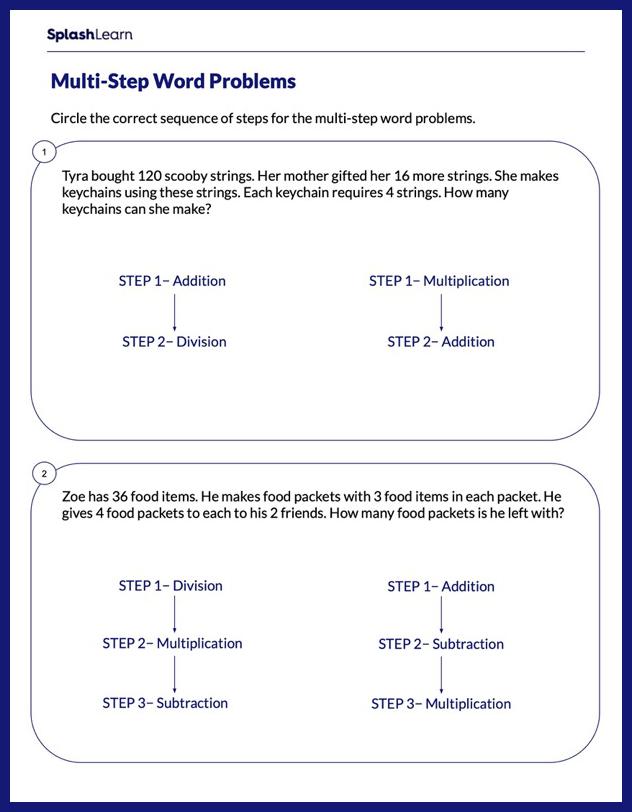 Word Problems 5th Grade Math Learning Resources Page 3