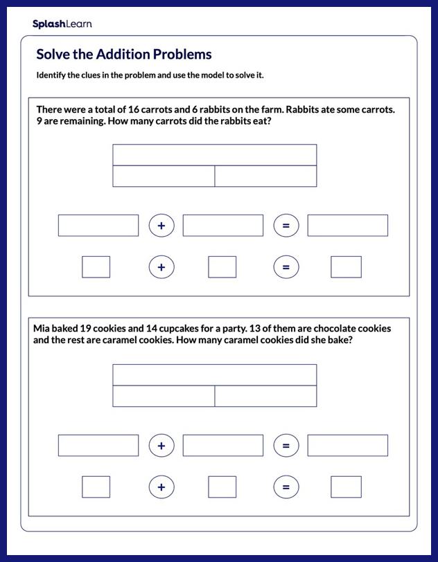 Addition Word Problems 2nd Grade Math Learning Resources