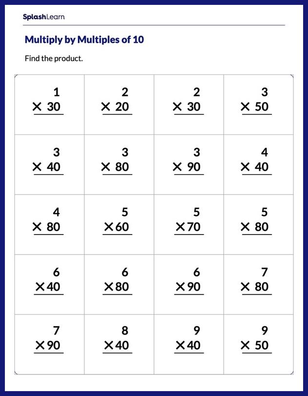 Multiply 1 digit Numbers And Multiples Of 10 Halloween Word Problems