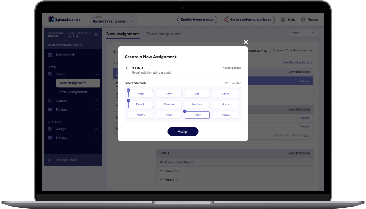 SplashLearn Program Feature and Plans for Teachers