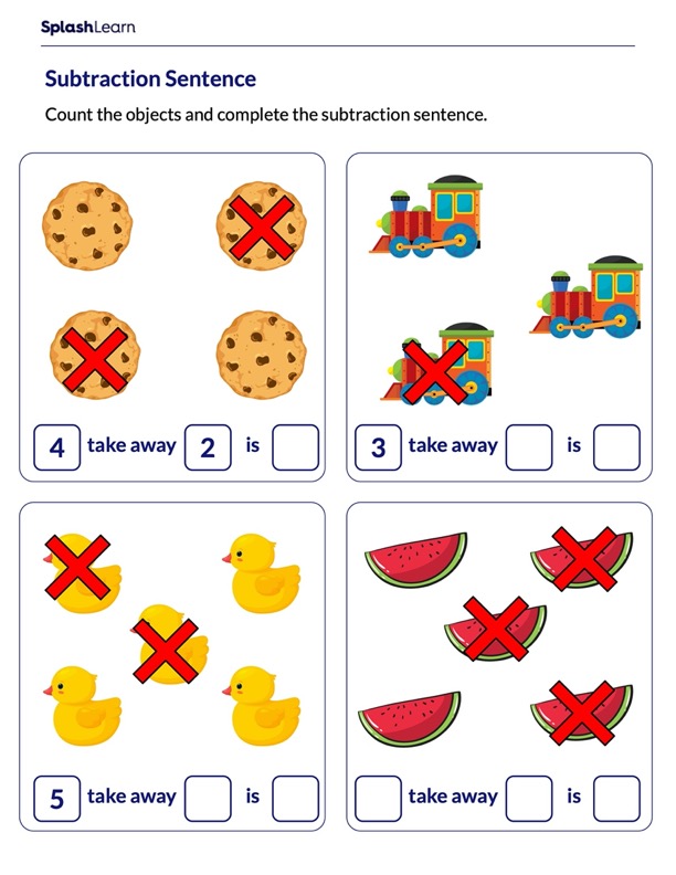 Subtraction Worksheets for Kids Online - SplashLearn