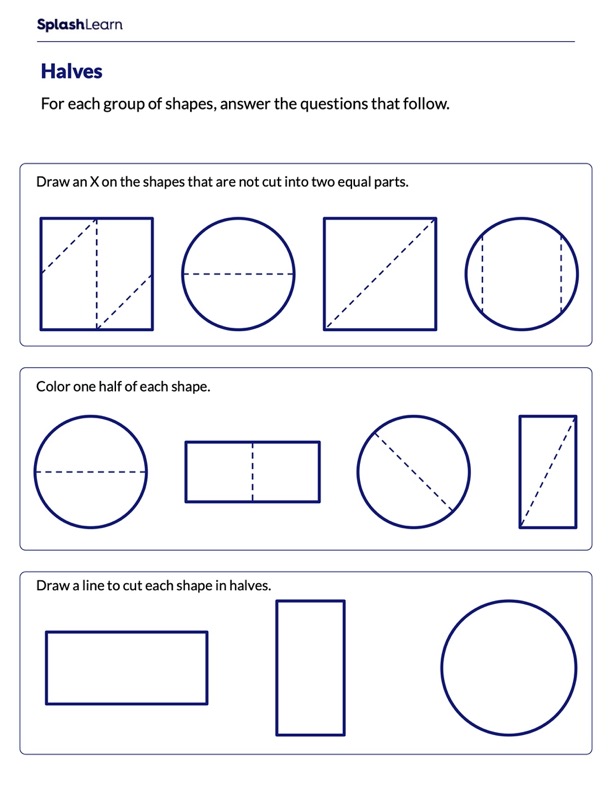 Geometry Worksheets for 2nd Graders Online - SplashLearn