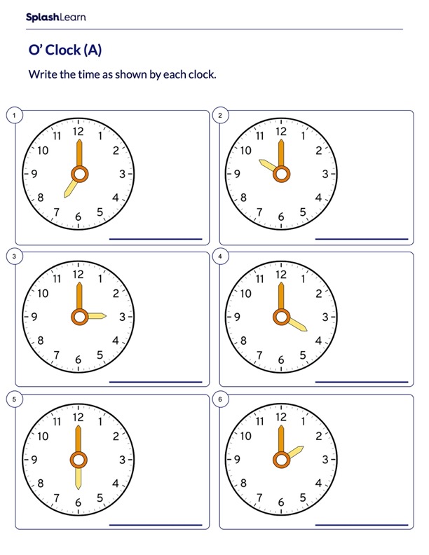 Grade 3 Telling Time Worksheet Read The Clock 1 Minute Intervals K5 