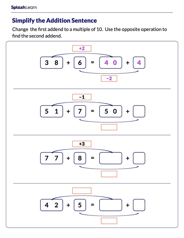 Addition Worksheets for 4th Graders Online - SplashLearn