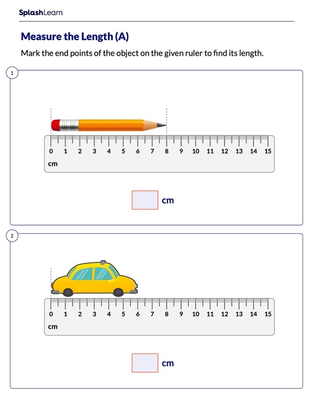 Measure Lengths Of Objects Math Worksheets Splashlearn Hot Picture
